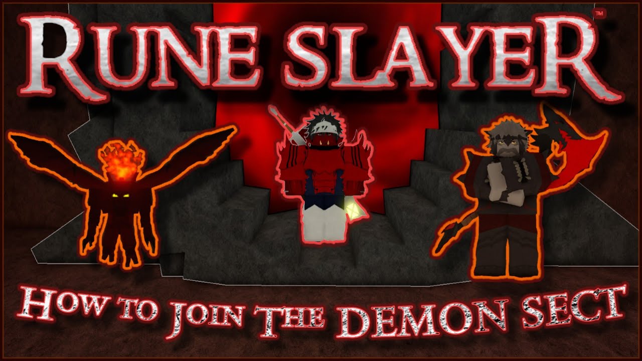 How to Join The 👹Demon Sect🔥 in Rune Slayer!!! - YouTube