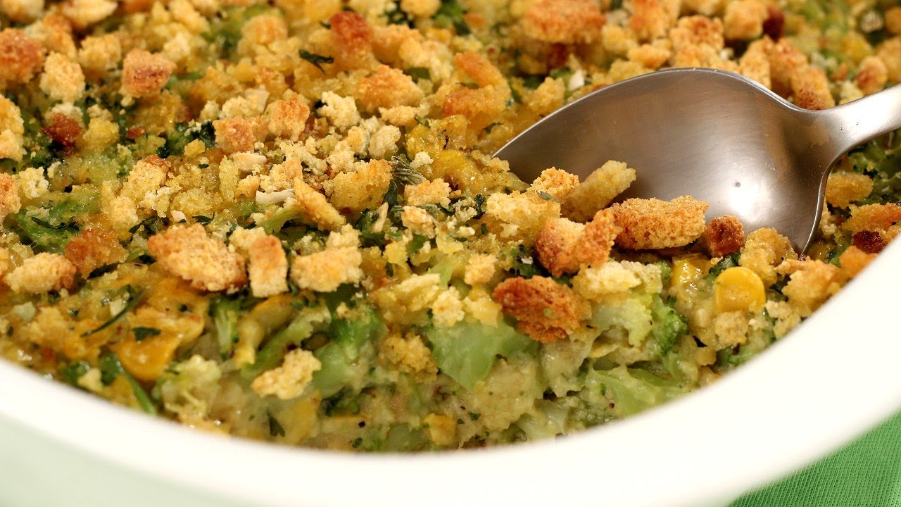 Broccoli Corn Casserole Recipe - Amy Lynn's Kitchen - YouTube