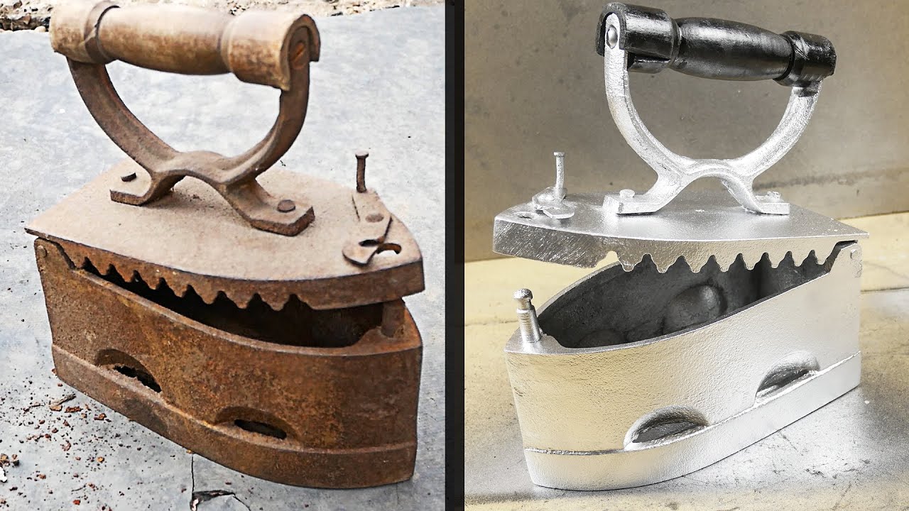 Restoration of a Rusty Old Iron - YouTube