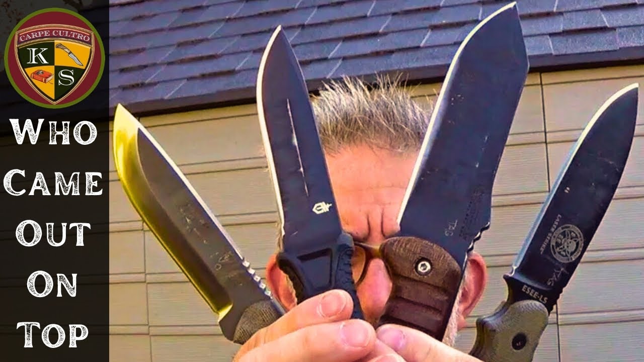 Batoning Some Super Hard Wood - YouTube