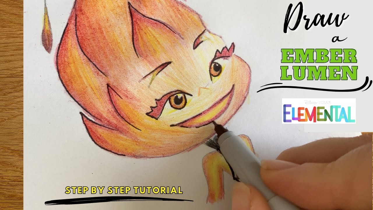 How to draw cartoon characters for beginner | Color Pencil Edition ...