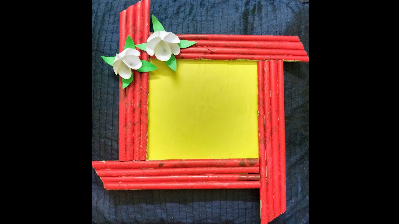 Newspaper Roll Photo Frame - YouTube