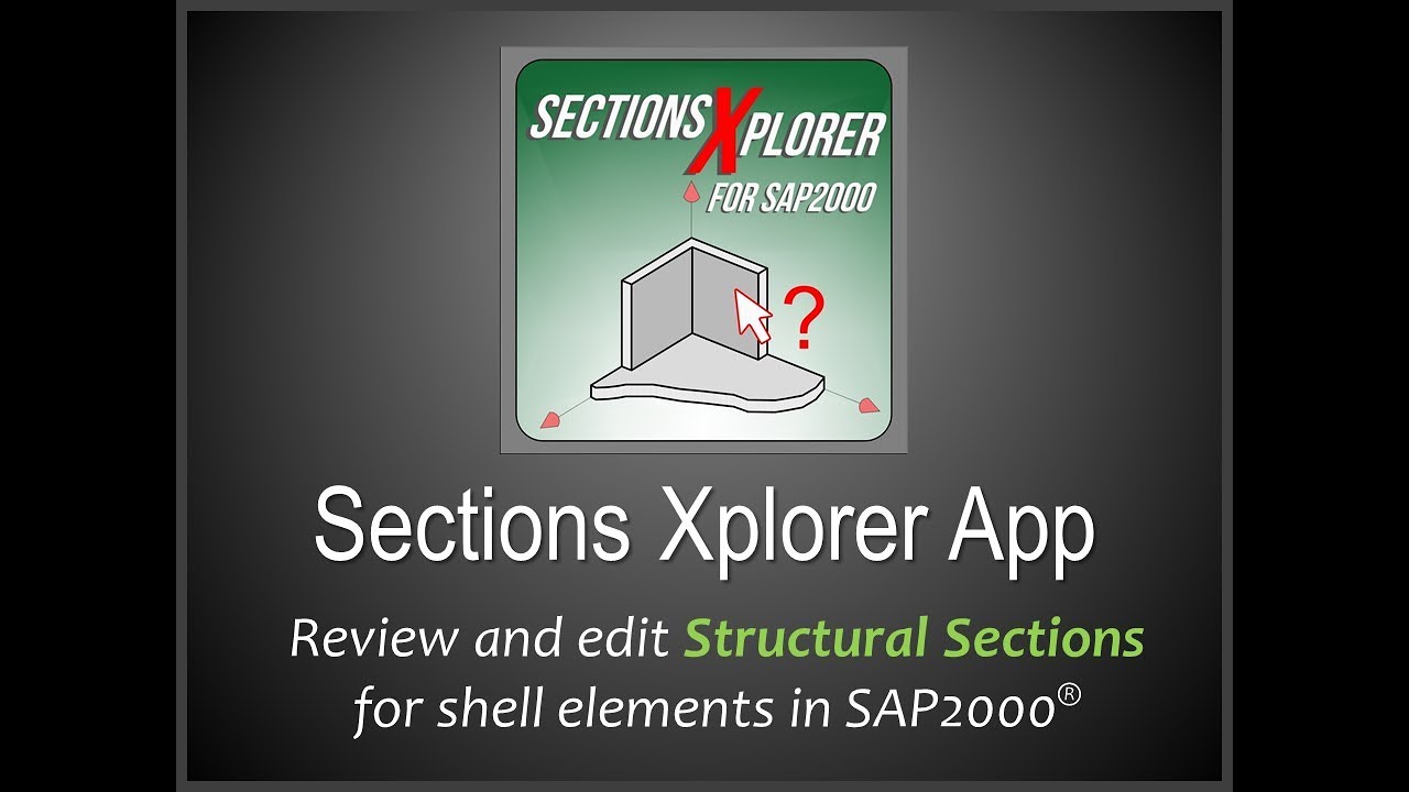 Sections Xplorer #SAP2000 - YouTube