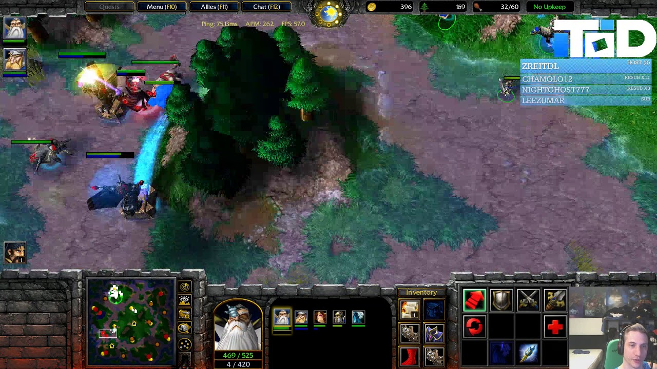 Warcraft III #880 - XLorD Human vs Undead (Turtle Rock) - YouTube