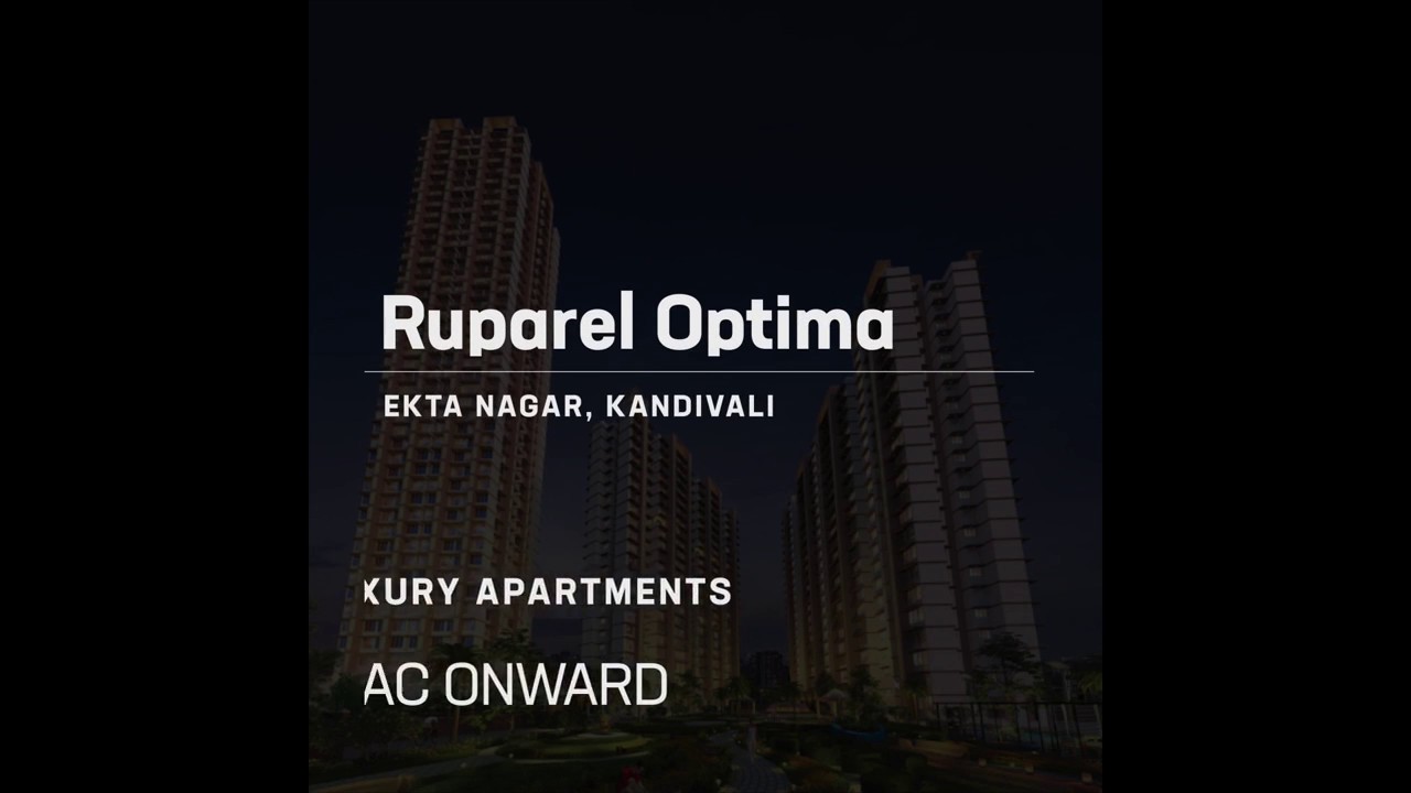 Ruparel Optima 1BHK Homes in Kandivali by Ruparel Realty | Dwello - YouTube