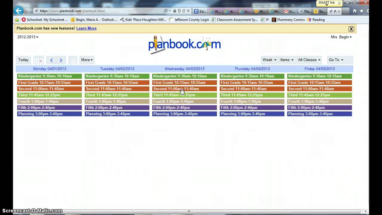 How to create your own planbook.com - YouTube