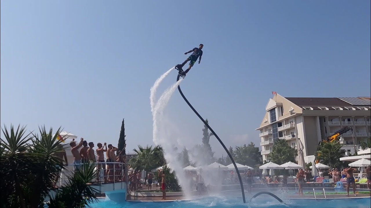 Turkey Laguna Beach Alya Resort Flyboard Show Extreme WaterSport Alanya ...
