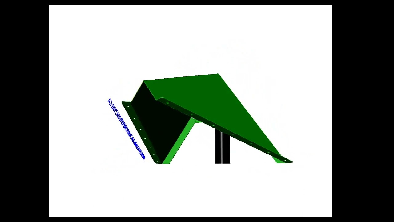 Snow Diverter / Snow Splitter For Metal Roof 3D View - YouTube
