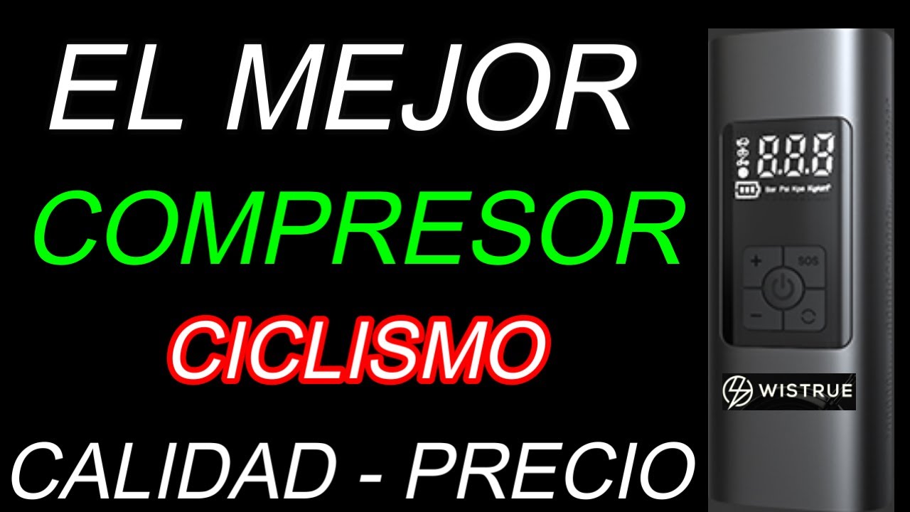 MINI COMPRESOR DE BICICLETA MÁS VENDIDO 🔴WISTRUE 6000 mAh - YouTube