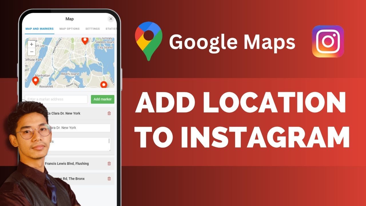 How To Add Google Maps Location To Instagram ! - YouTube
