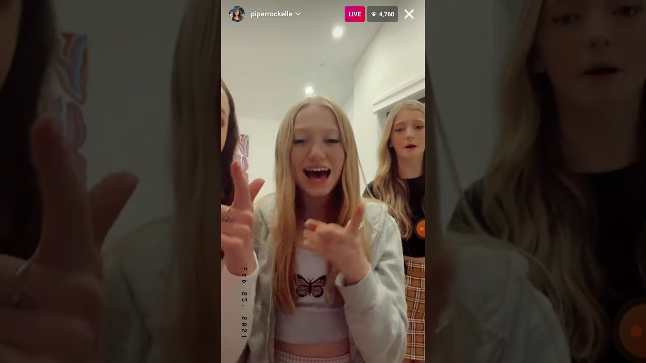 Piper Rockelle Instagram live ft: The Squad - YouTube