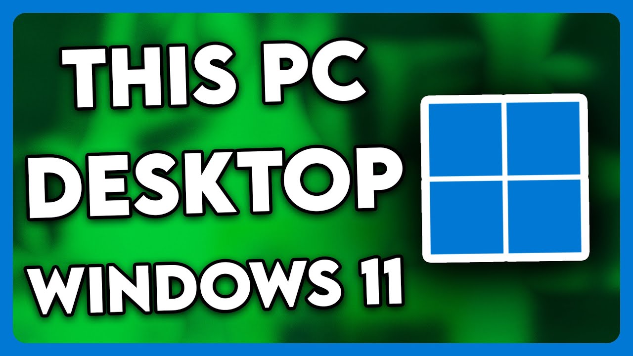 How to Add This PC on Desktop Windows 11 (2025) - YouTube