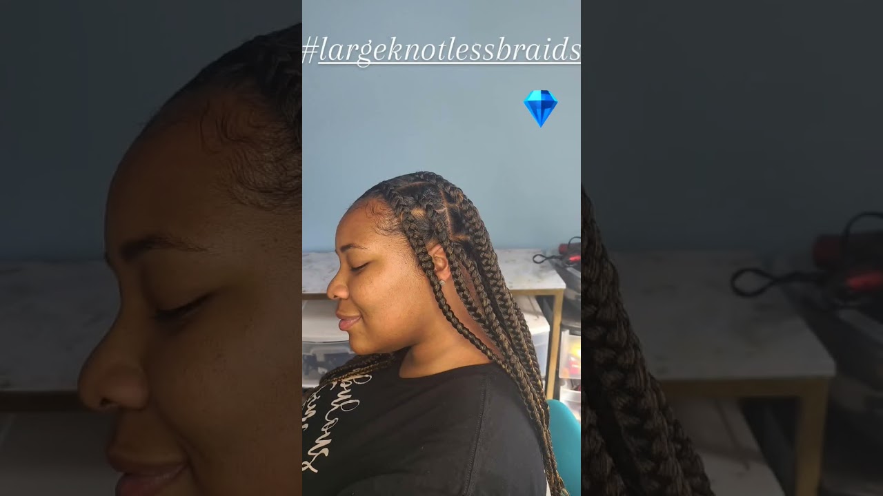 Large Knowles braids! So cute 😍 - YouTube