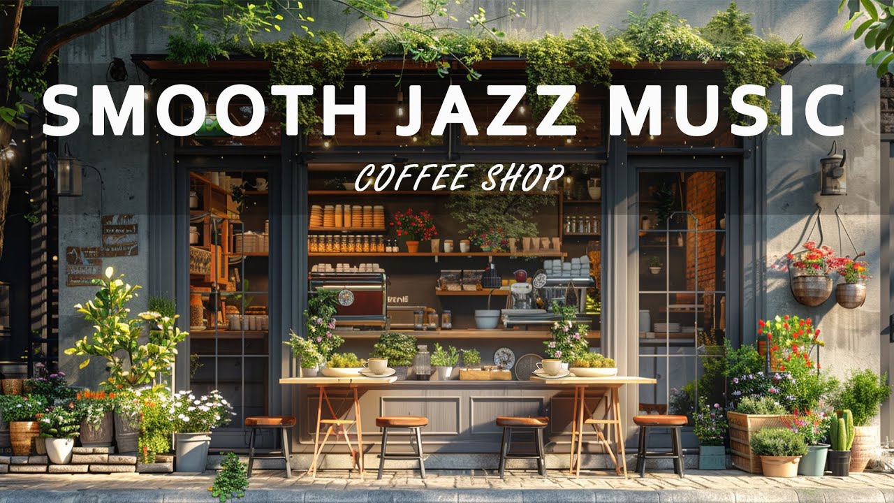 Start a New Day & Smooth Jazz Relaxing Music in Cozy Coffee Shop ☕ Cafe ...