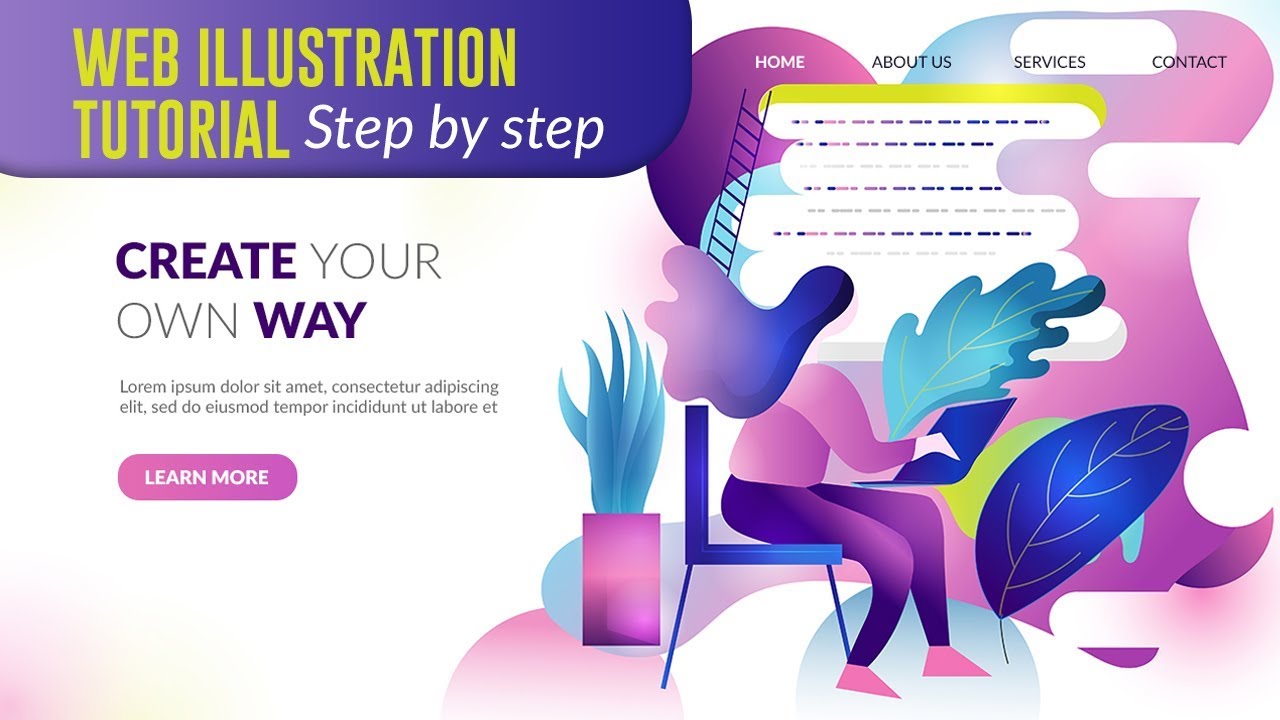 Web illustration Tutorial - YouTube