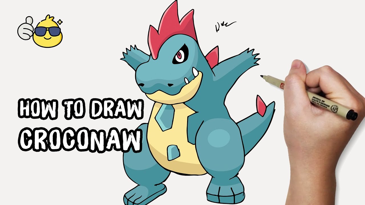 How to draw Pokemon Croconaw Extremely Easy | Duc Draw - YouTube