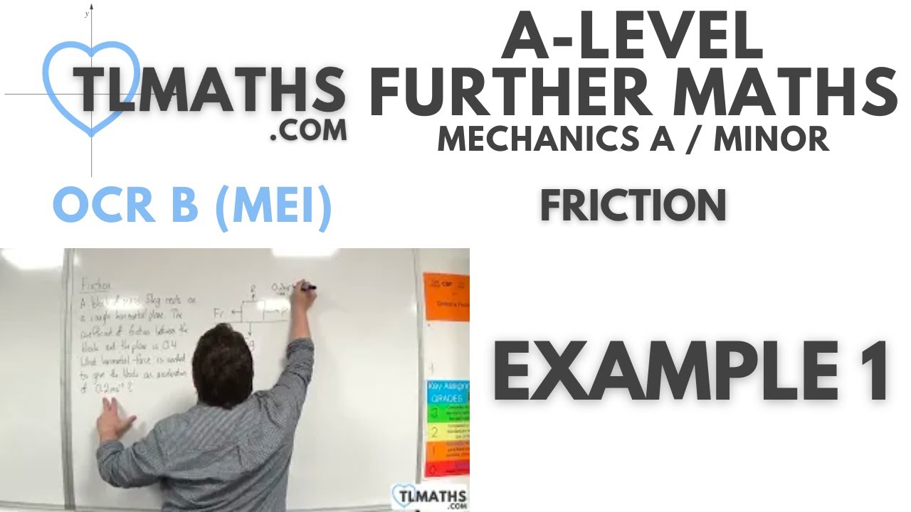 OCR MEI Mechanics Minor C: Friction: 05 Example 1 - YouTube