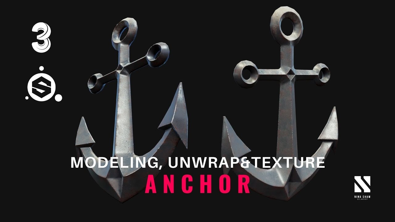 Game Asset Anchor | Autodesk3dsMax/SubstancePainter - YouTube