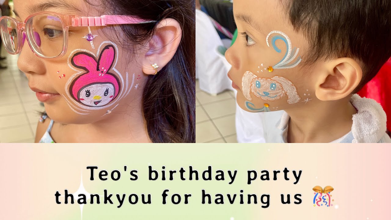 Thea and troy attending teo's birthday party || thea and troy - YouTube