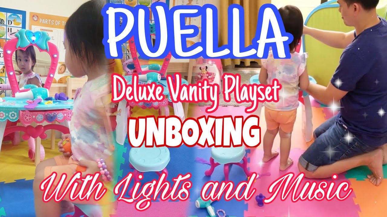 PUELLA VANITY PLAYSET WITH MUSIC AND LIGHTS UNBOXING | Table Dresser ...