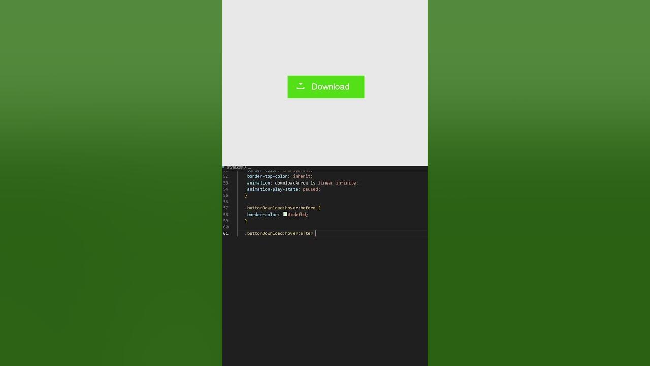 Download Button In Css😍programming Coding Css Htmlcss Shorts Trending Html Animation