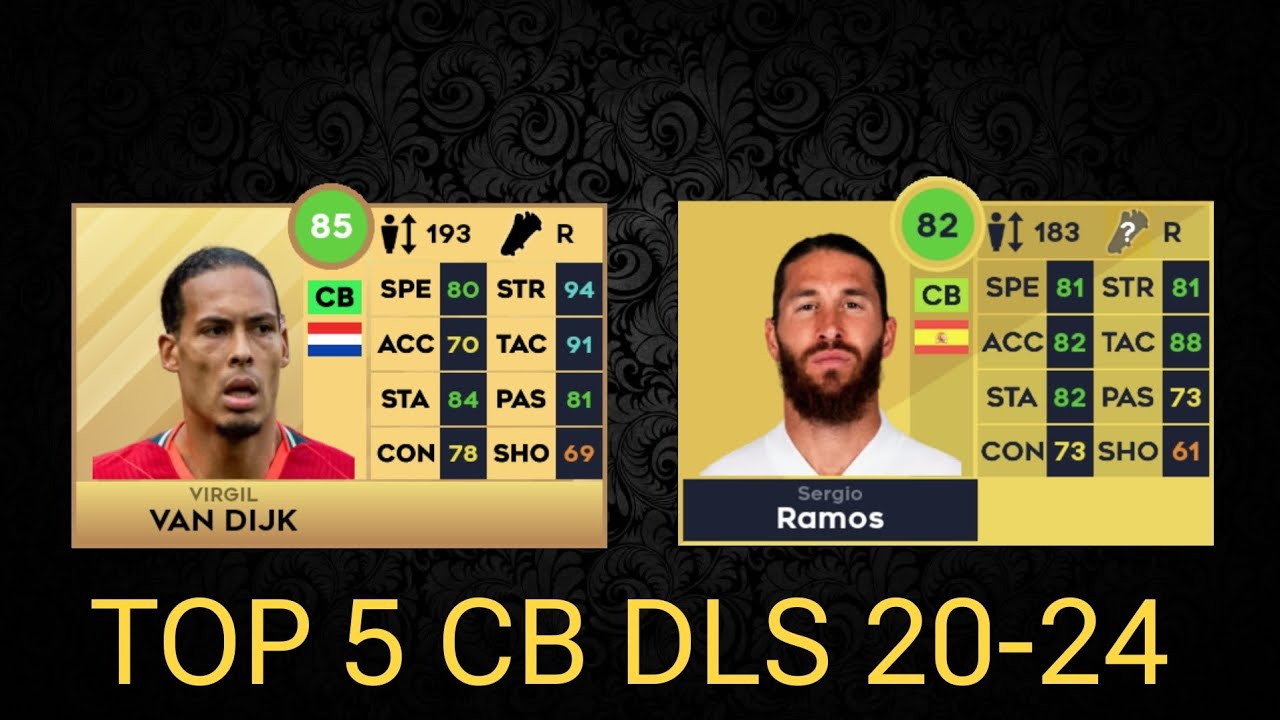 TOP 5 BEST CENTER BACK IN DLS 20-24 - YouTube