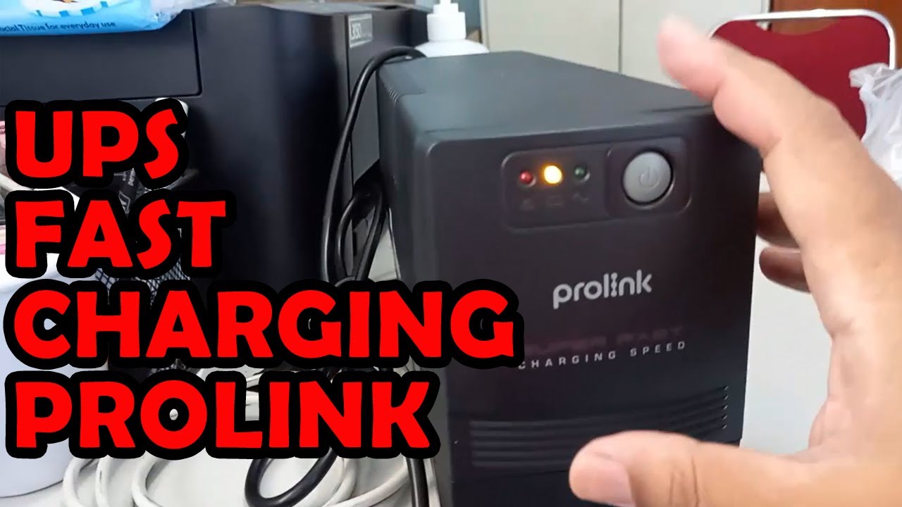 Review UPS Super Fast Charging Prolink - YouTube