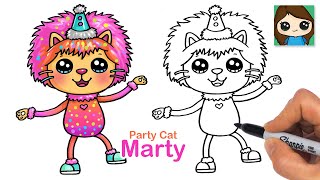 How To Draw Gabby From Gabby's Dollhouse - Easy Step By Step Drawing ...