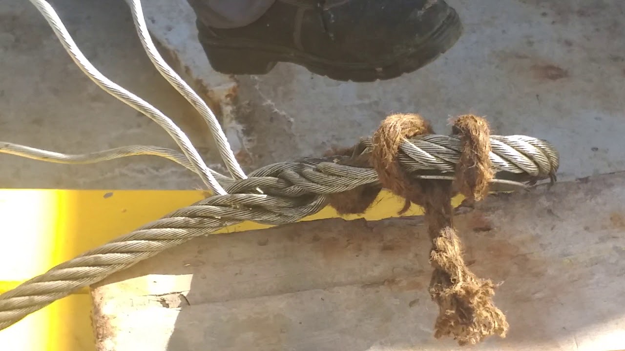 WIRE ROPE SPLICING INTERNATIONAL TYPE - YouTube