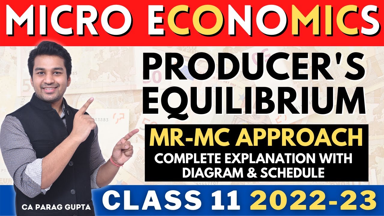 Class 11 : MICRO ECONOMICS (2022-23) : Producer's Equilibrium | (MR-MC ...