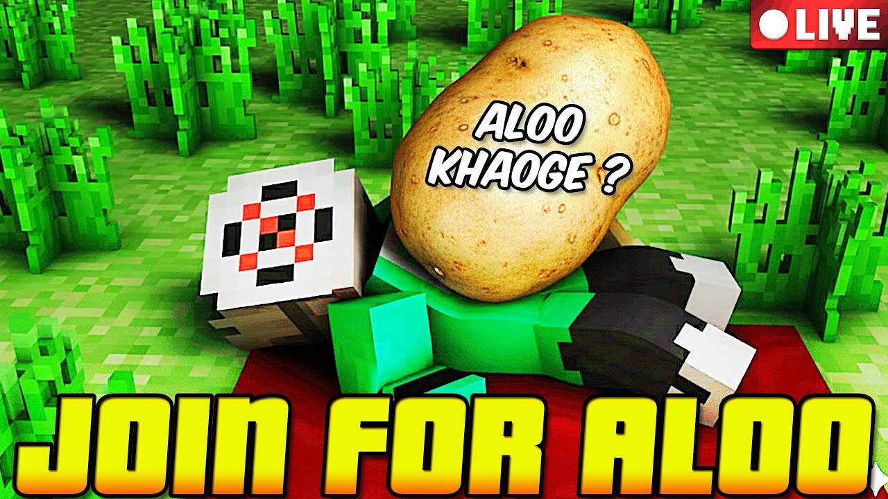 🔴ALOO KHOGE ?MINECRAFT NEW PUBLIC SMP LIVE | CRACKED SMP 24/7 SERVER ...