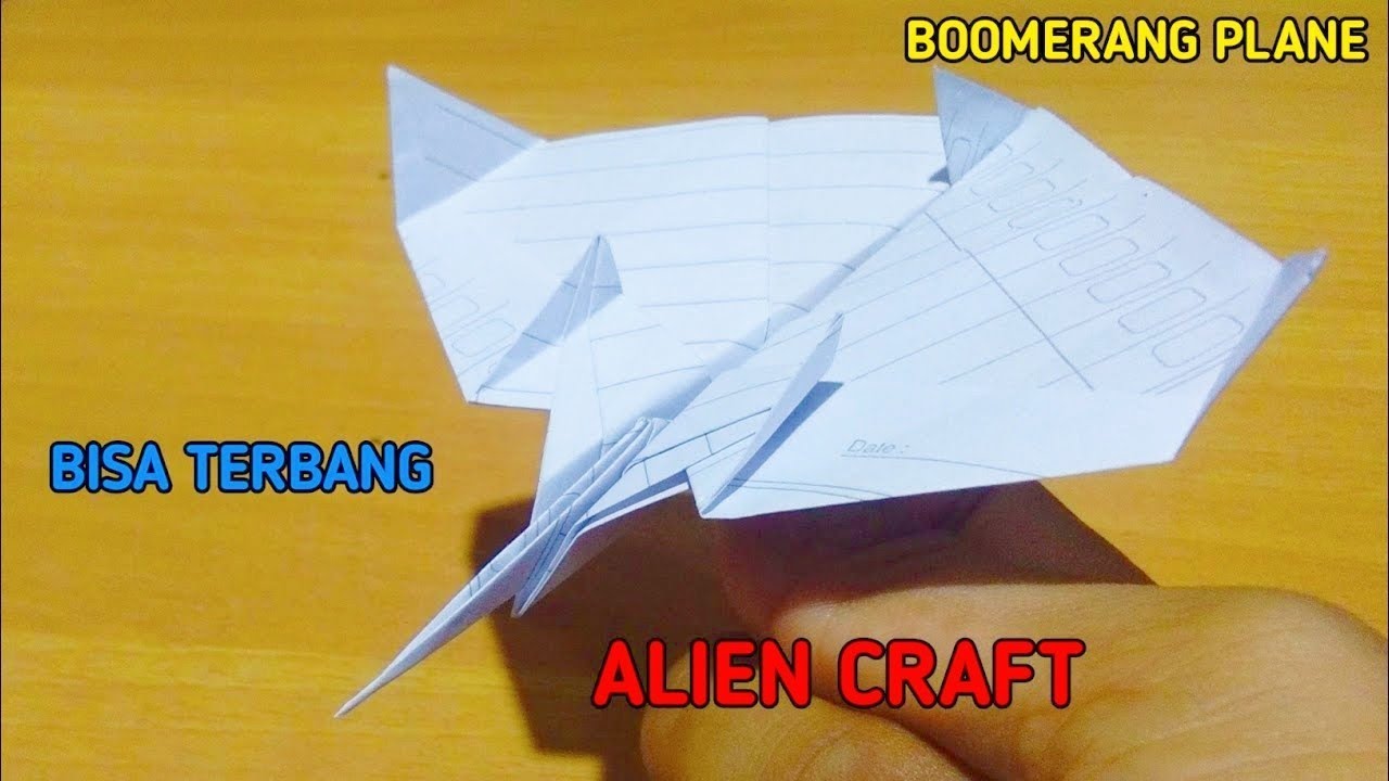 Pesawat Kertas Unik | How To Make A Paper Airplane - YouTube