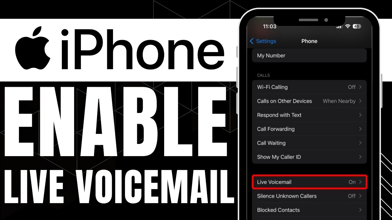 HOW TO ENABLE LIVE VOICEMAIL TRANSCRIPTION IN IOS 18 (2024) - YouTube