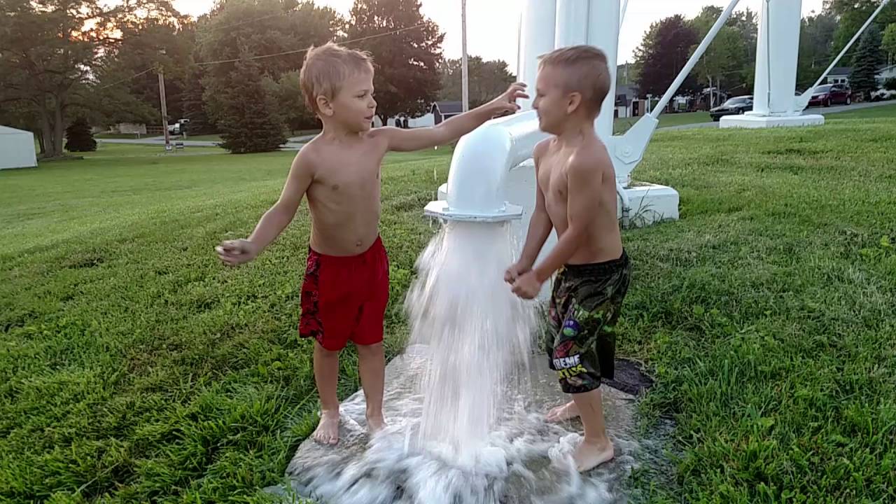 Water tower fun!! - YouTube