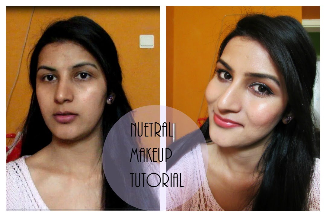 Nuetral makeup Tutorial for Indian/olive/tan/brown skintone. - YouTube