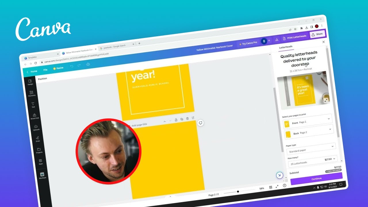 Does Canva print Yearbooks - YouTube