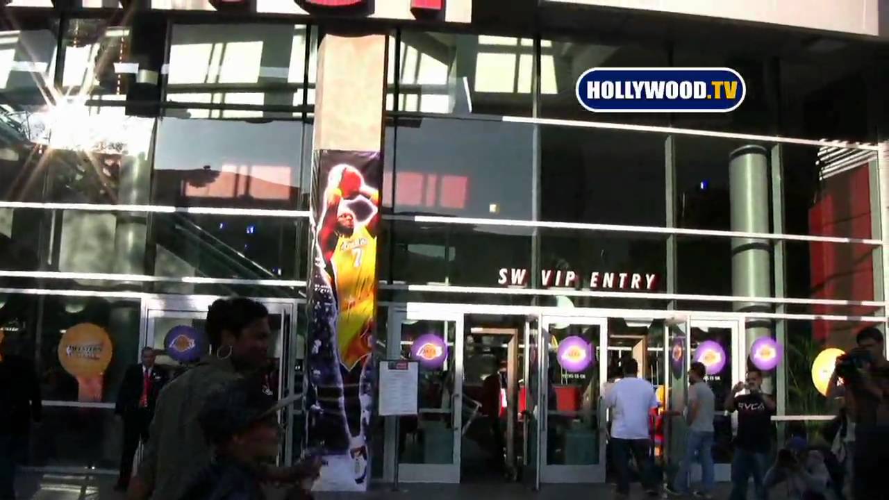 Celebrities At Staples Center - YouTube