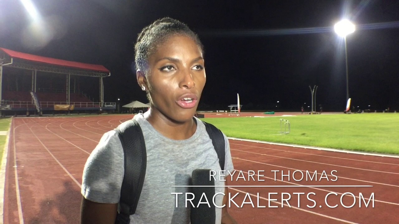 Reyare Thomas After Her Performance At Aliann Pompey Invitational - YouTube