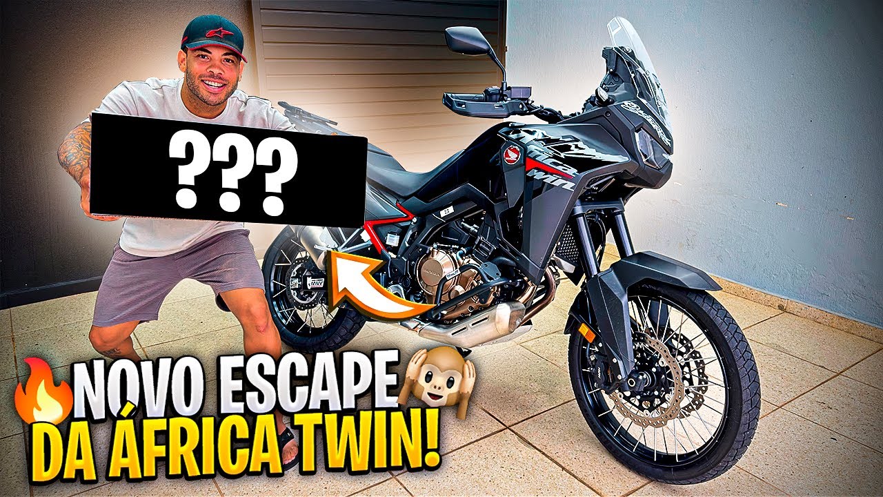 NOVO ESCAPAMENTO PRA AFRICA TWIN 1100 2026, RONCO DE V8 🔥 - YouTube
