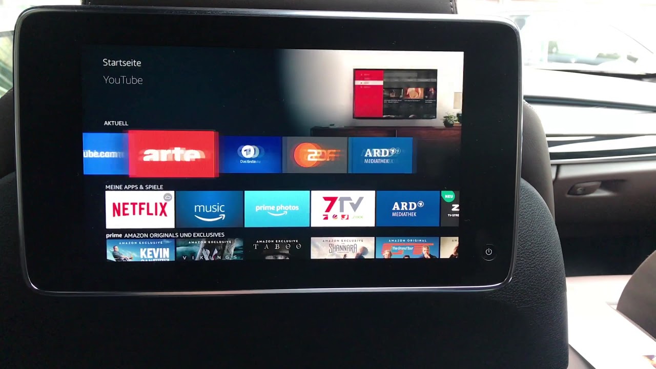 BMW X5 F15 2017 rear entertainment + amazon firestick hdmi - YouTube