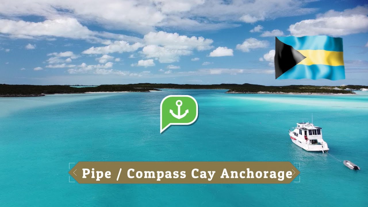 Pipe Cay at Compass Cay Anchorage Bahamas Aerial on the Great Loop 🇧🇸 ...