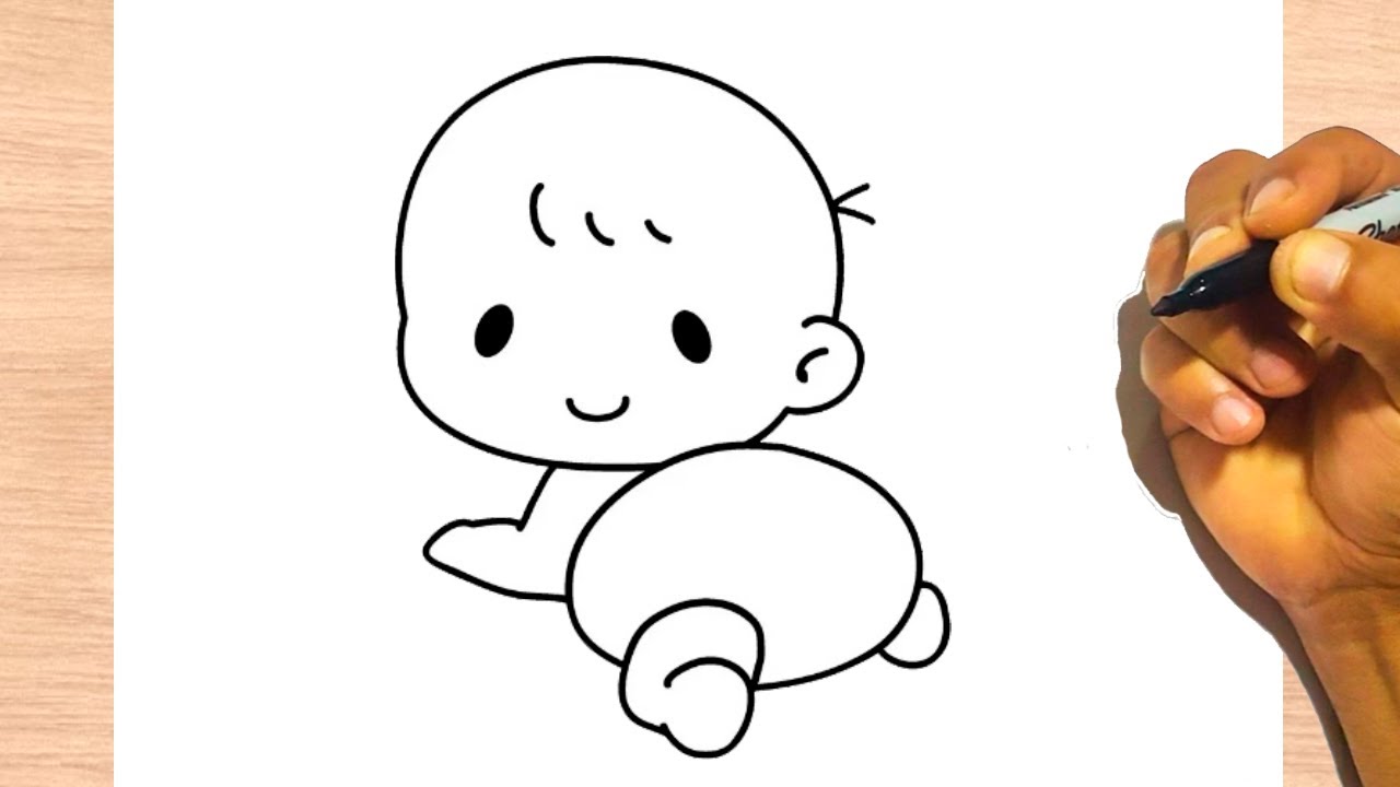 How to Draw a Baby easy - Drawing Step by Step - YouTube