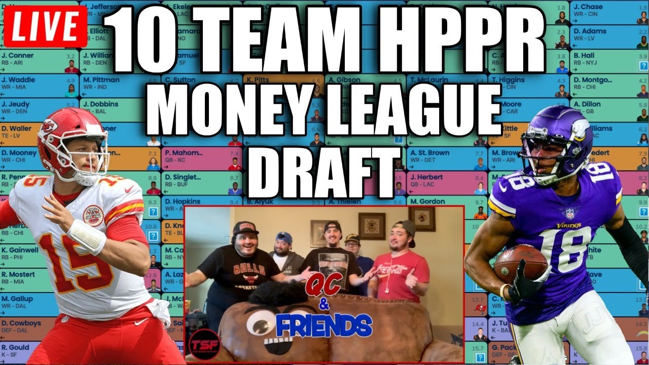Fantasy Money League Draft | 10 Team HPPR - YouTube