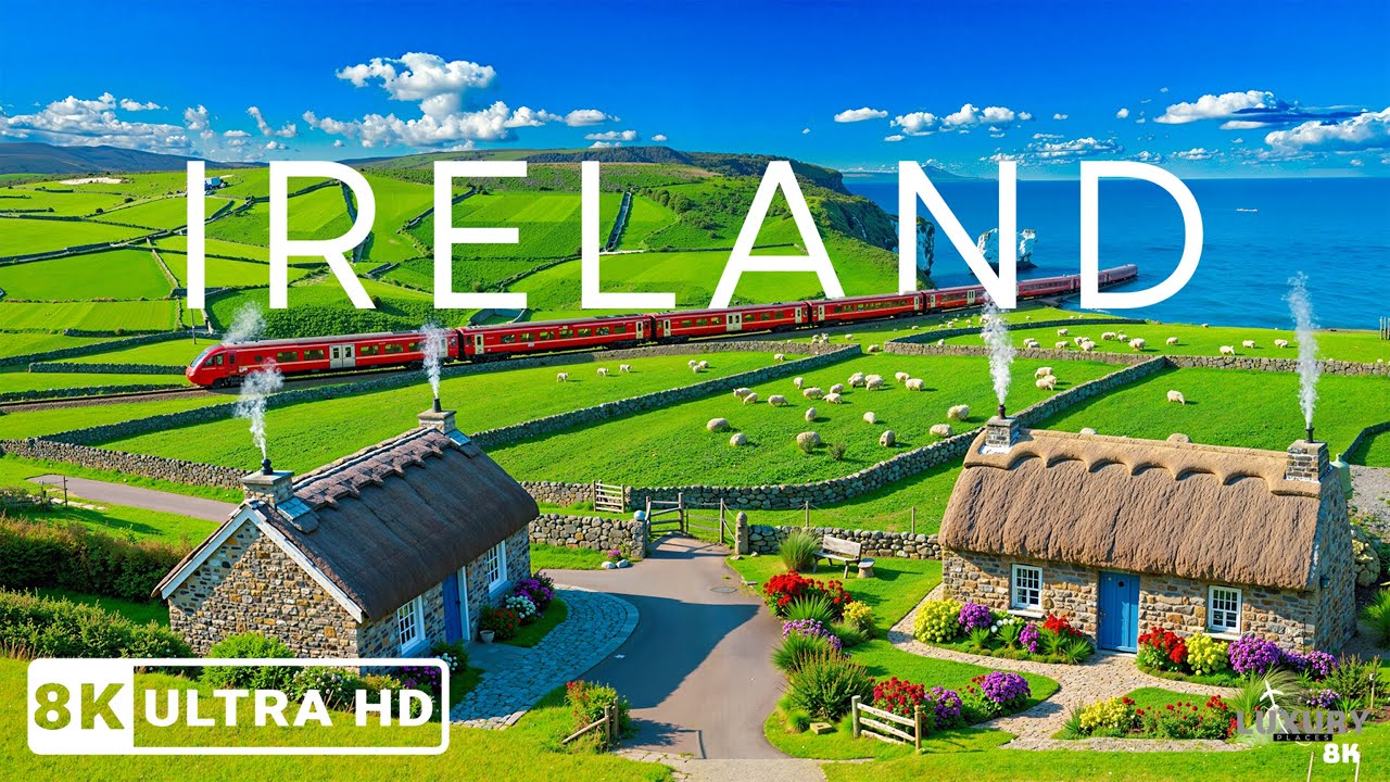 Ireland 8K UHD | Discover Unreal Coastal Cliffs, Hidden Irish Villages ...