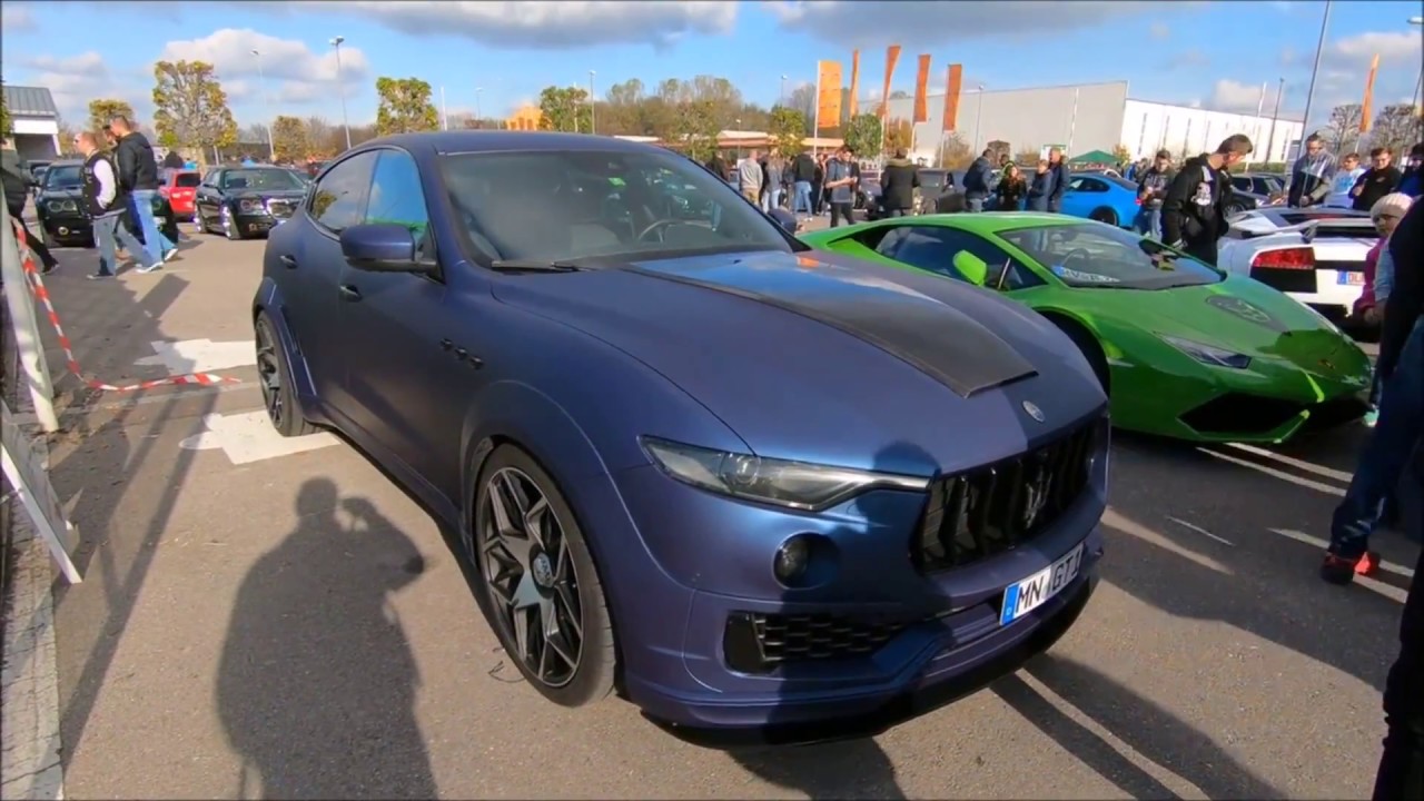 MASERATI LEVANTE BY NOVITEC ! TUNING WRAP SUV SHOWCAR ! MATTE BLUE ...