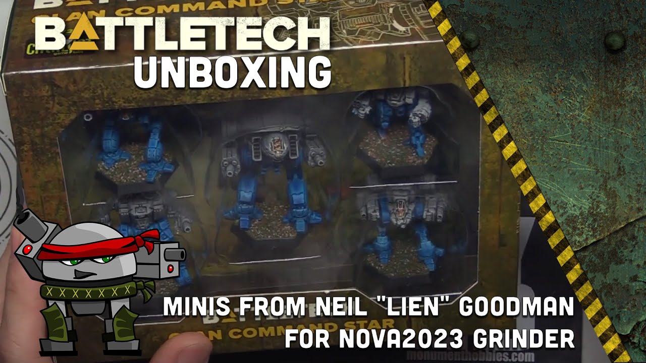Battletech: Unboxing Minis From Neil "Lien" Goodman For NOVA2023 Grinder - YouTube