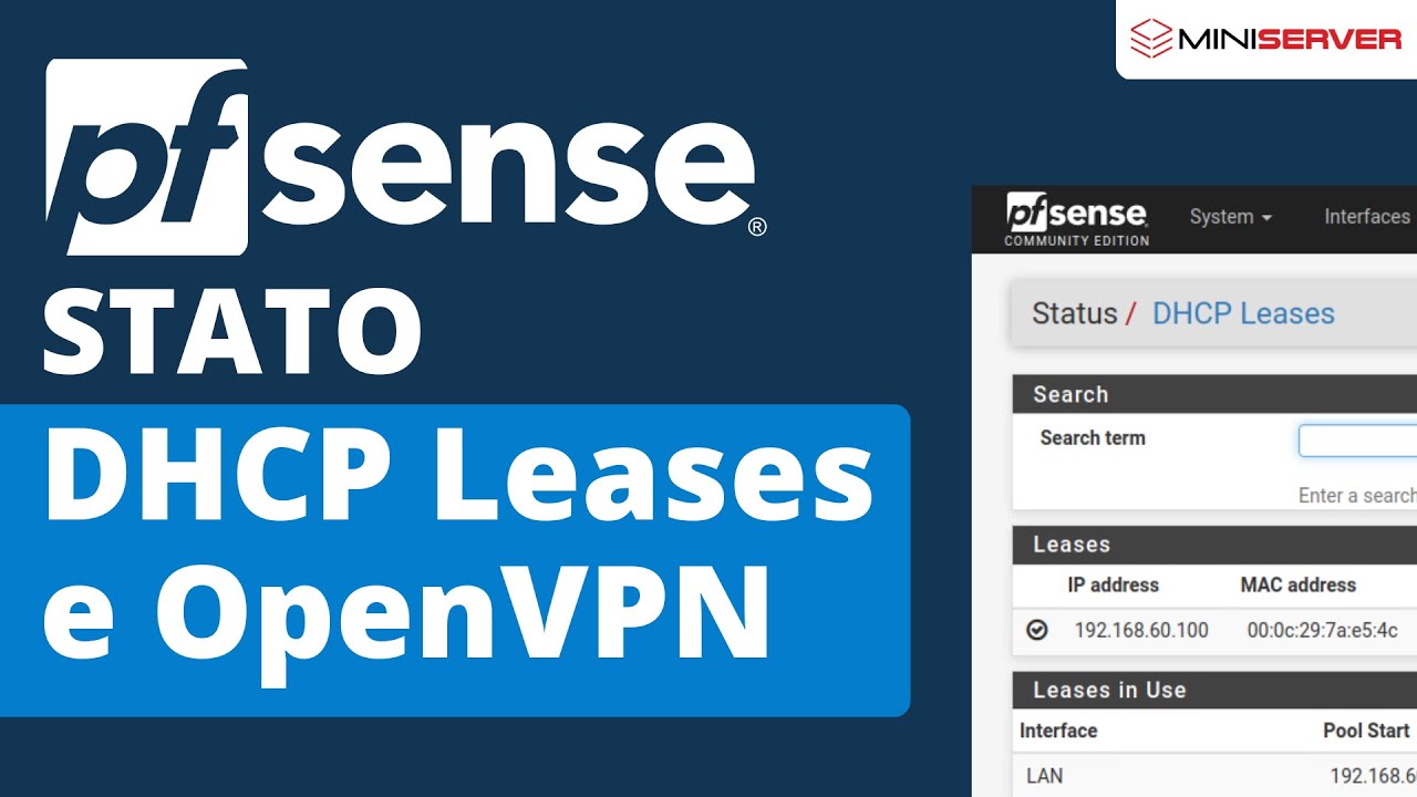 How to See DHCP Leases and OpenVPN Status on pfSense How to See DHCP Leases and OpenVPN Status on pfSense