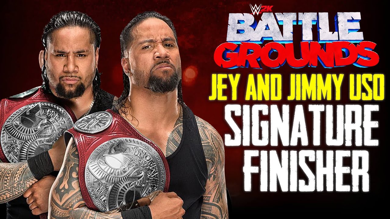 WWE BATTLEGROUNDS | Jey Uso & Jimmy Uso | Signatures & Finishers - YouTube