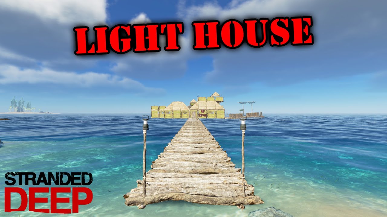 Tour of my Ocean Leveled Base! AKA Lighthouse in Stranded Deep - YouTube