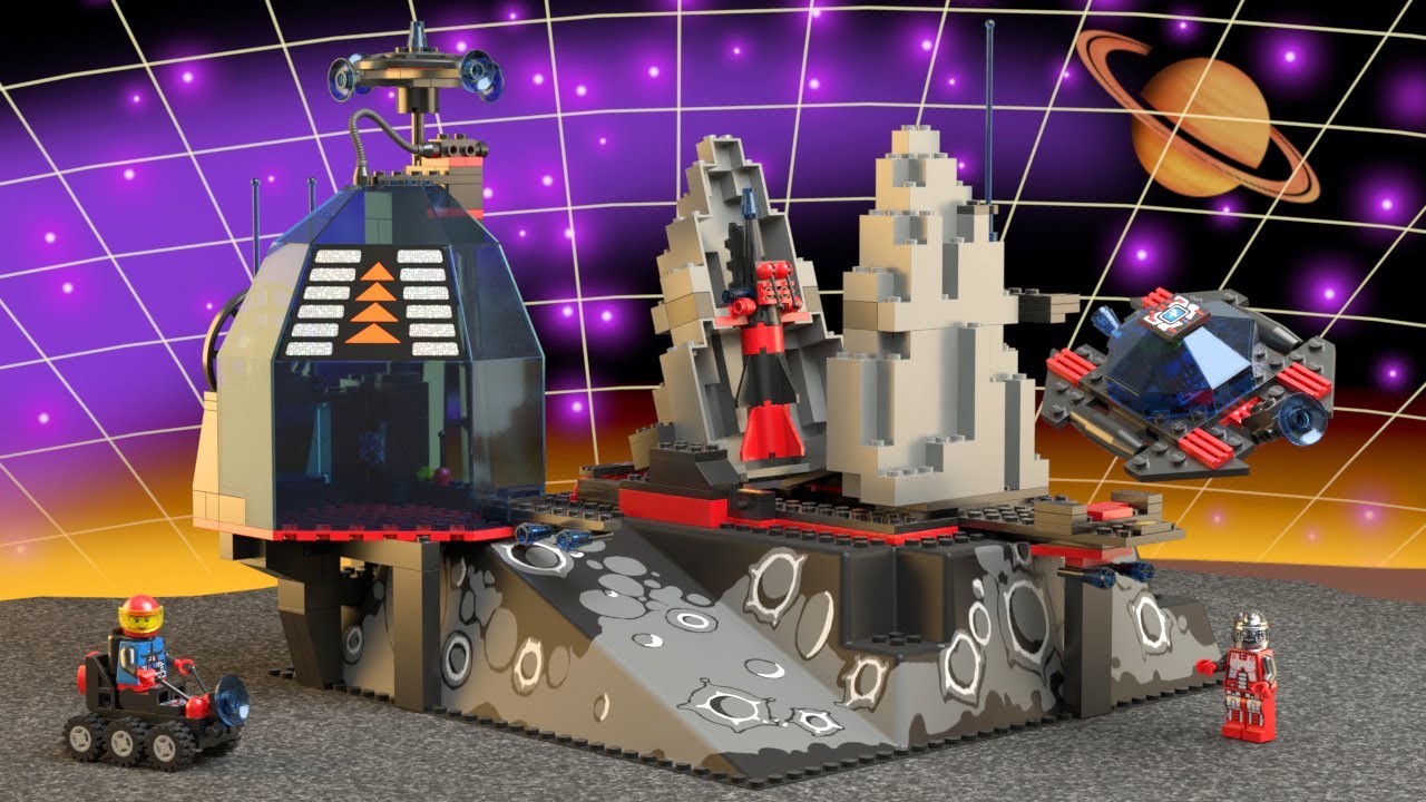 LEGO 6959 Spyrius Lunar Launch Site (1994) - build animation - YouTube